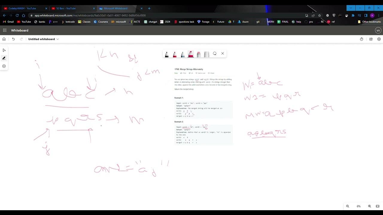 LEETCODE -EASY | Merge Strings Alternately | - YouTube