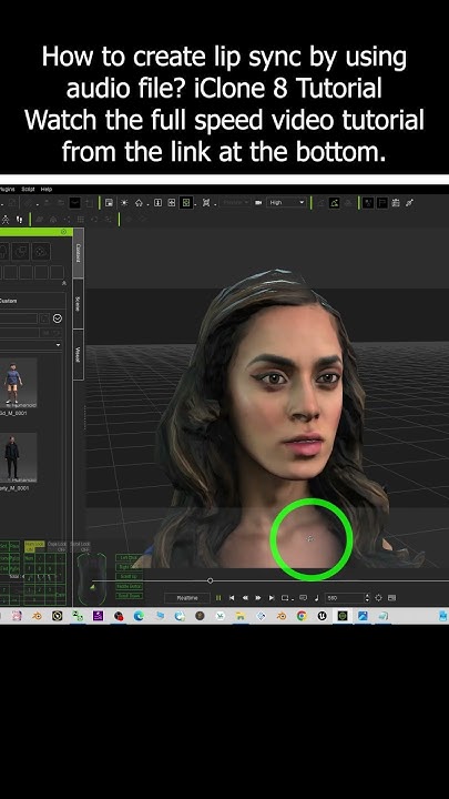 How to create lip sync by using audio file? iClone 8 Tutorial #lipsync #iclone #3danimation #tts ...