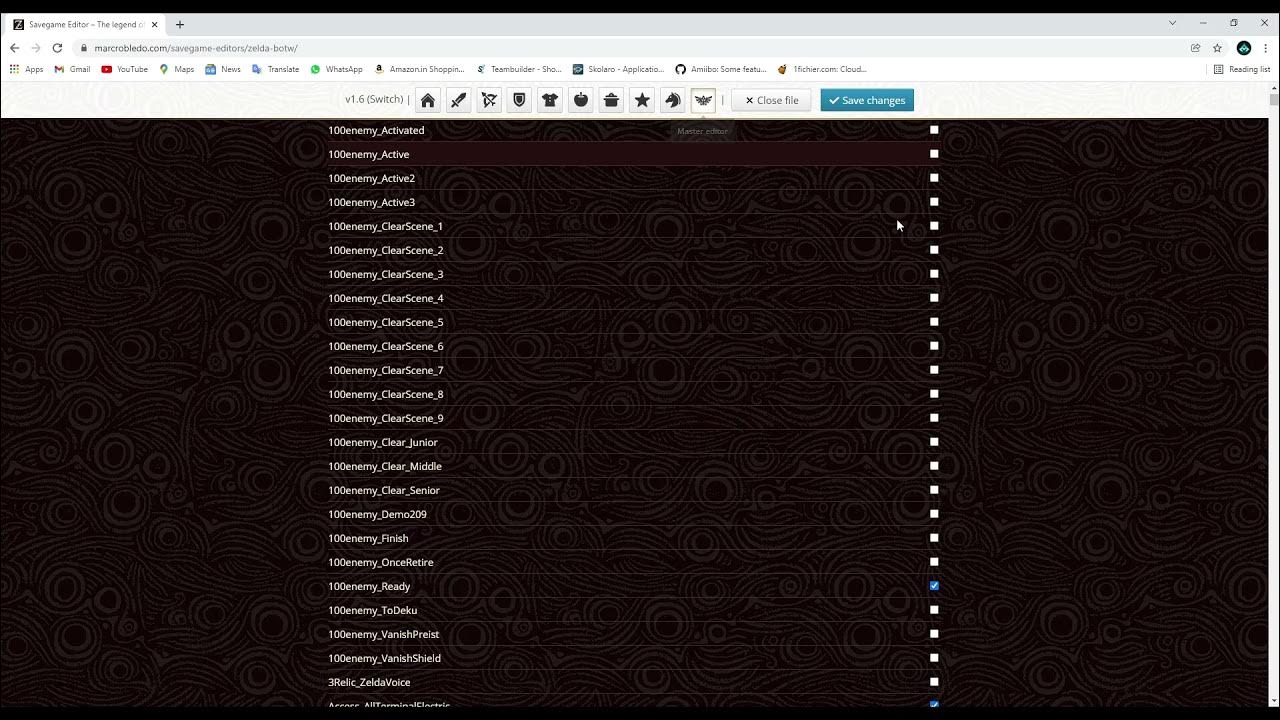 Save Game Editor for Legend Of Zelda Breath of the Wild - YouTube