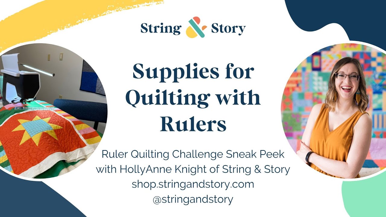 Supplies for Quilting with Rulers (Ruler Quilting Challenge Sneak Peek ...