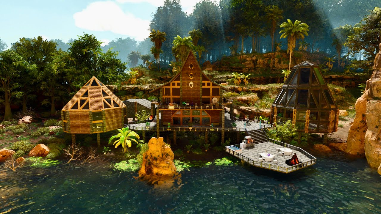 ARK: Survival Ascended Stilt House - YouTube