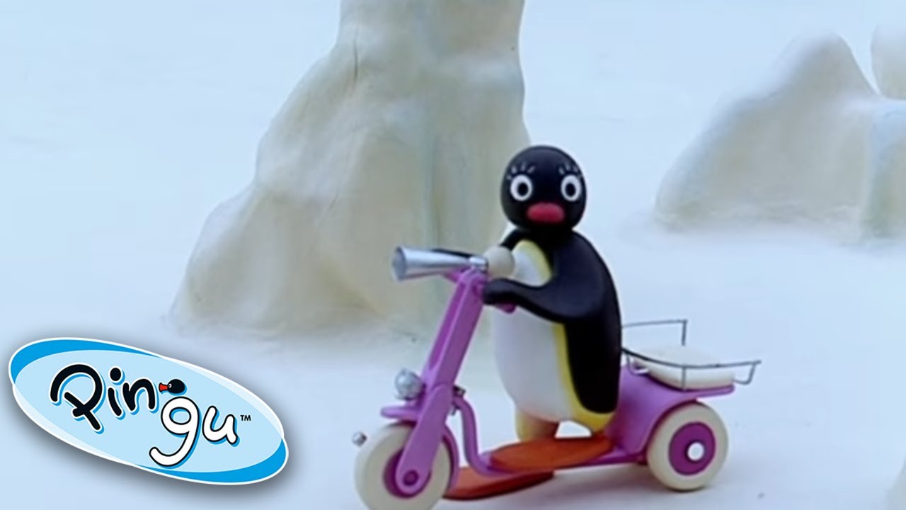 Pingu And His New Scooter!@Pingu Cartoons For Kids - YouTube
