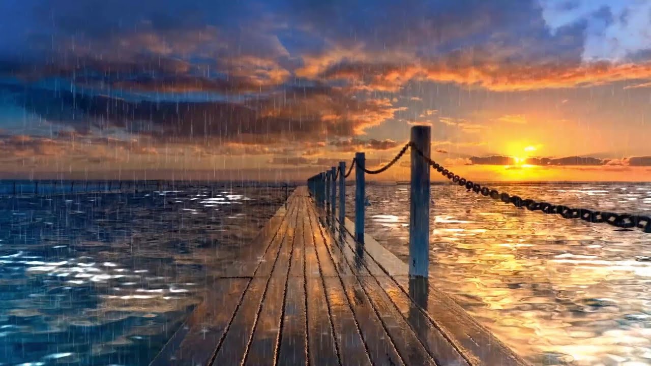 Thunder and Lightning Rain Storm - YouTube