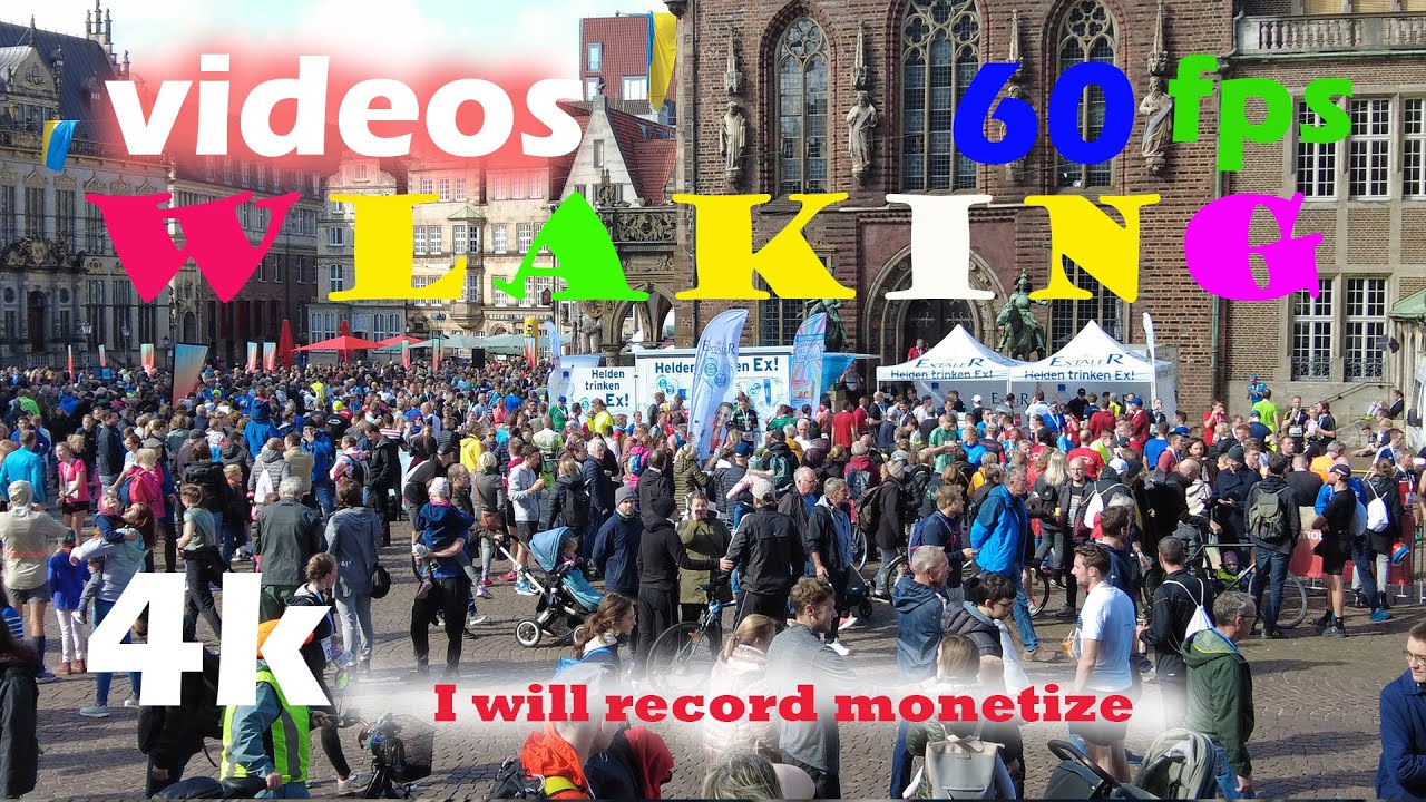 4K walkingtour in germany / Bremen. 🇩🇪- 60fps (4K) My walk ...