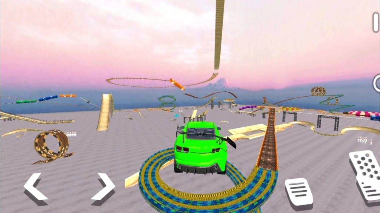 Mega Ramp Police Car Stunts Racing - Muscle Car Impossible Simulator 3D ...