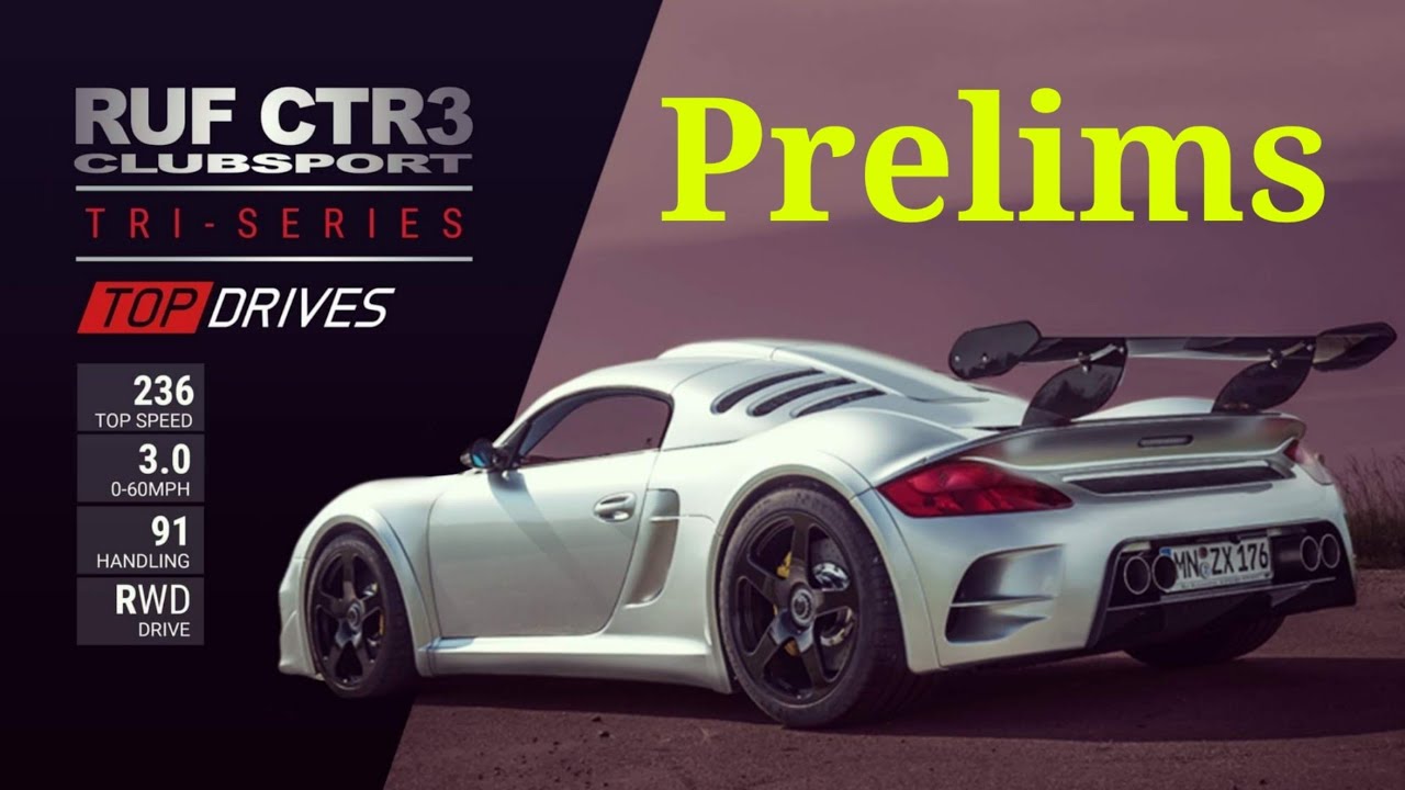 RUF CTR3 CLUBSPORT PRELIMS | Top Drives - YouTube