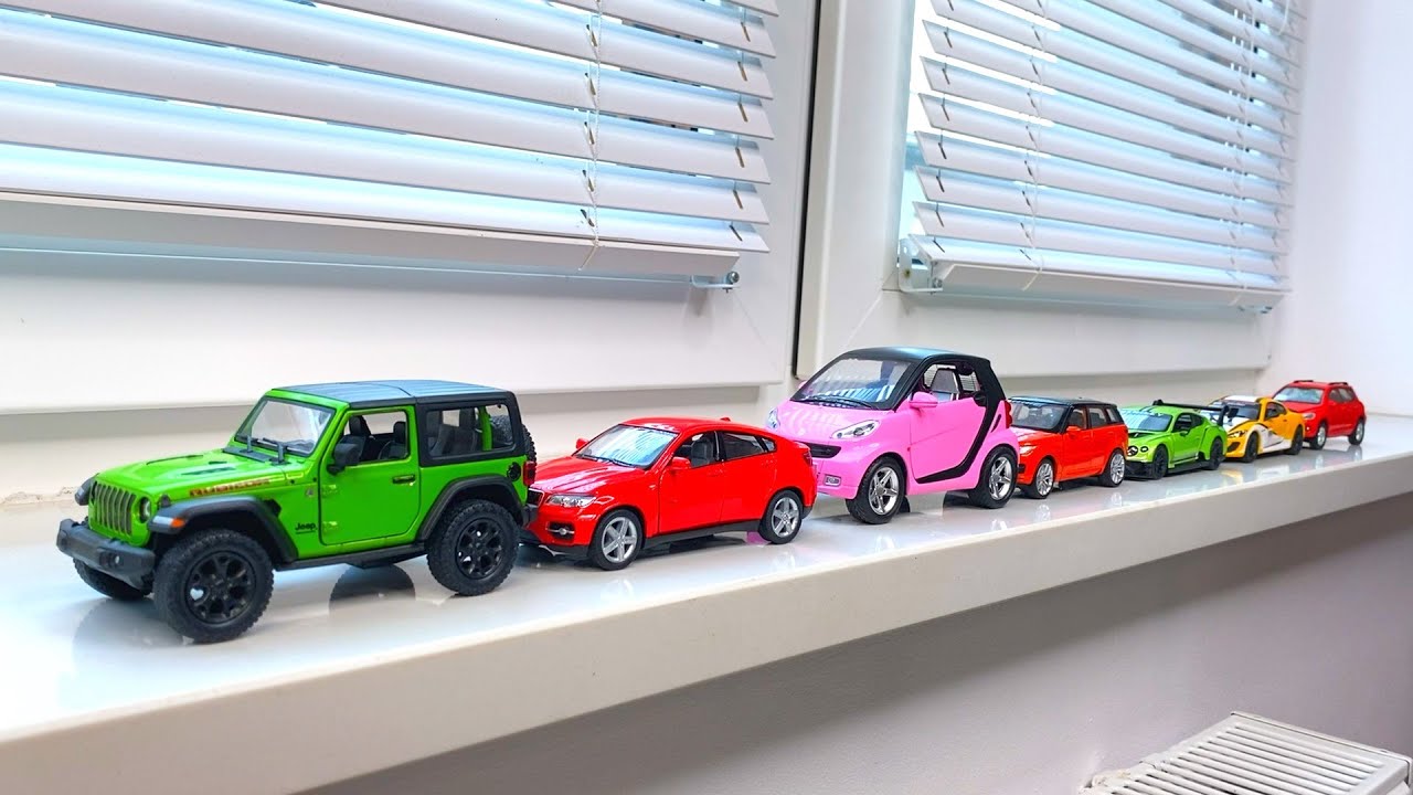 Diecast Cars Moving By Hand On The Windowsill - YouTube