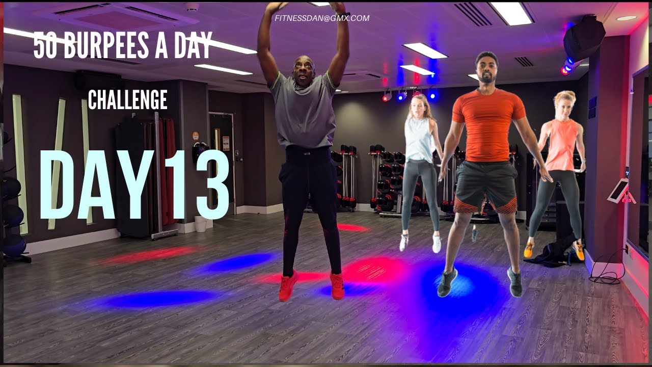 50 Burpees Per Day for UK Cancer Research – Day 13 - YouTube