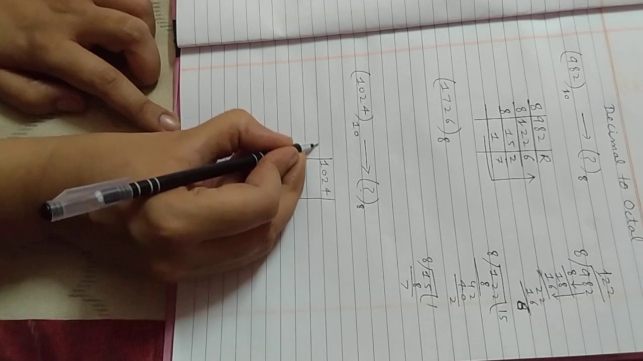 Decimal to Octal Conversion - YouTube
