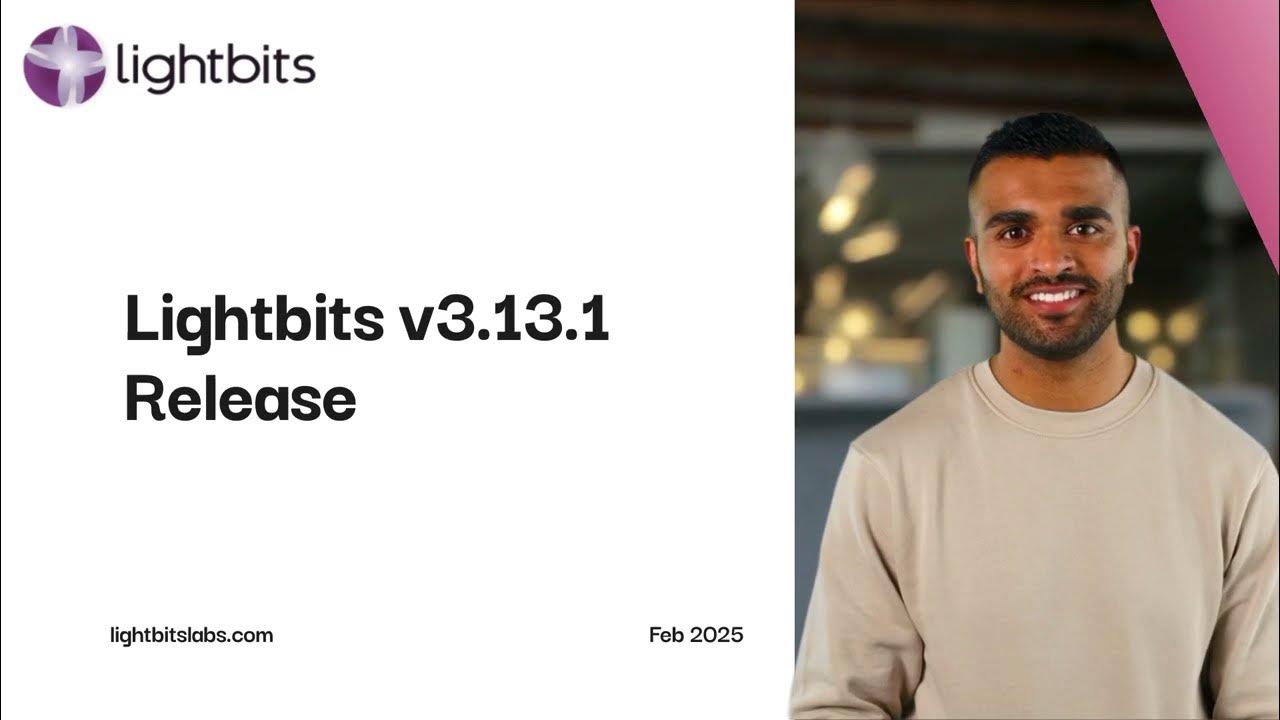 High Performance Software-Defined Storage (SDS) | Lightbits v3.13.1 Release - YouTube