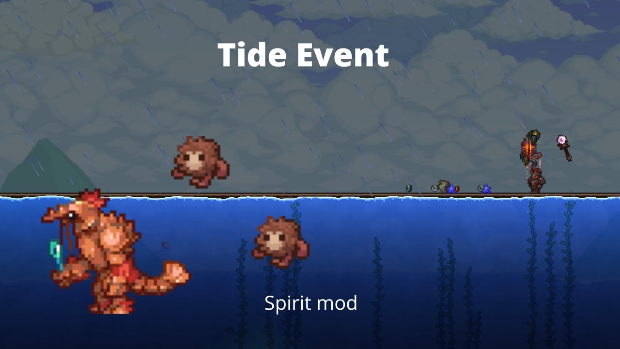 Terraria Spirit mod : L'event the Tide avec le rework de l'océan (1.4.3 ...