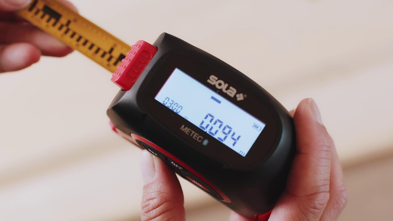 SOLA METEC Digital Tape Measure & Laser Distance Meter - YouTube