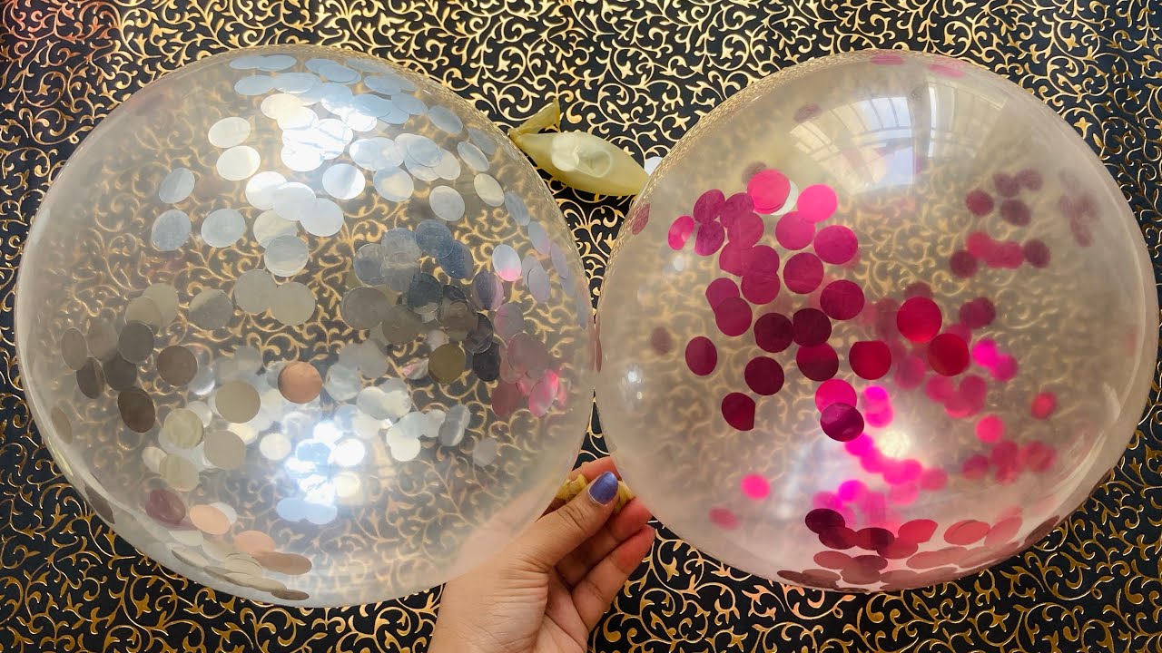 How to inflate confetti balloon and get the confetti to stick evenly ...