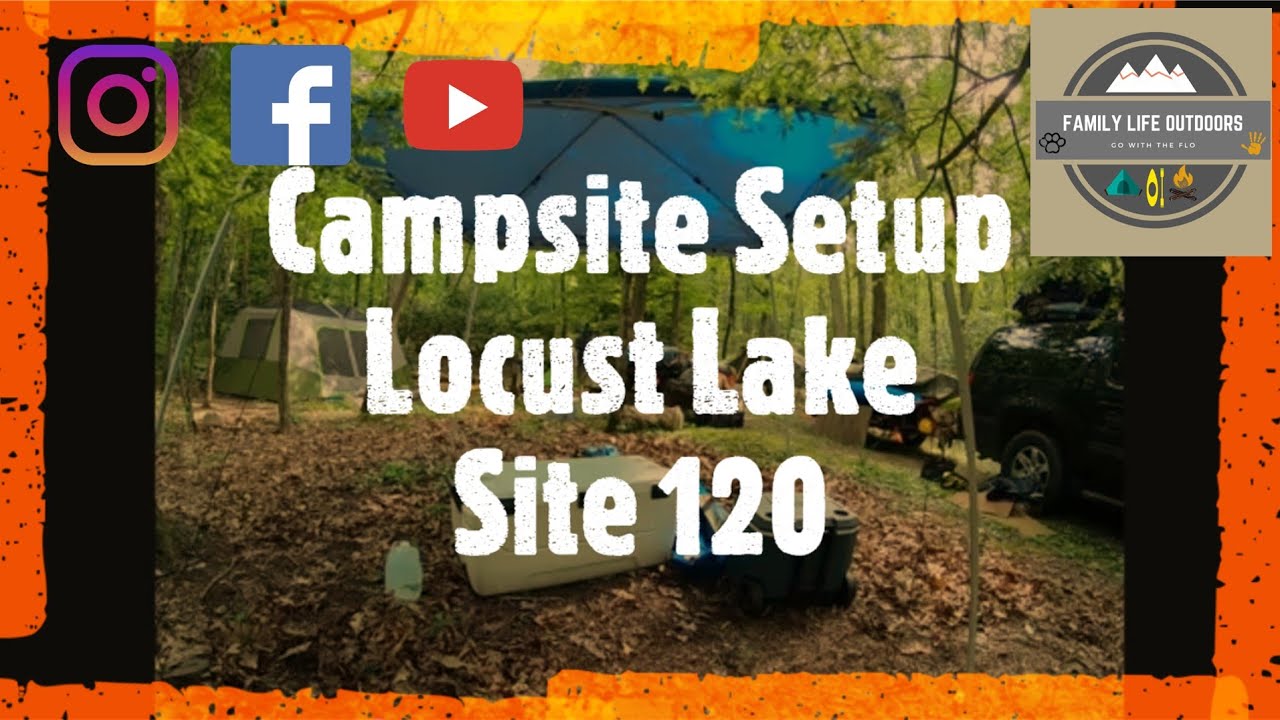 Camp Set up Locust Lake 2020 - YouTube