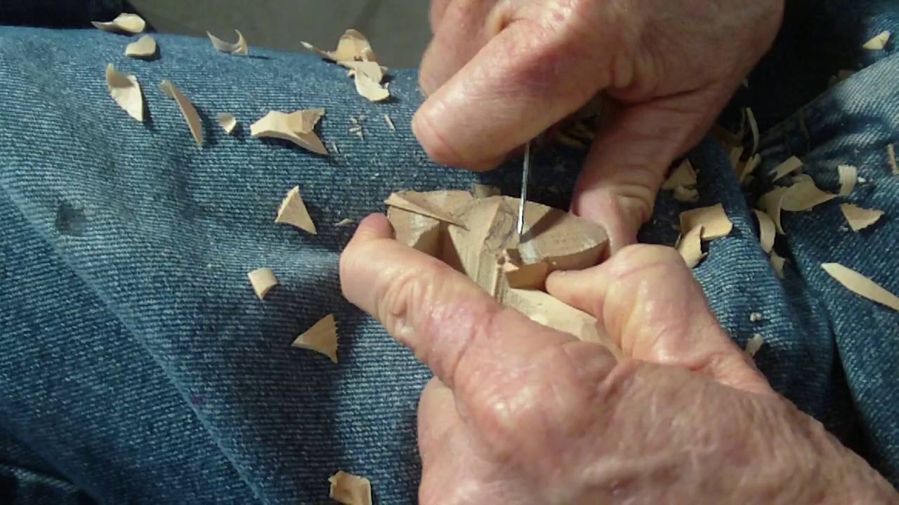 Whittling The Long Neck Goat Part 1 - YouTube