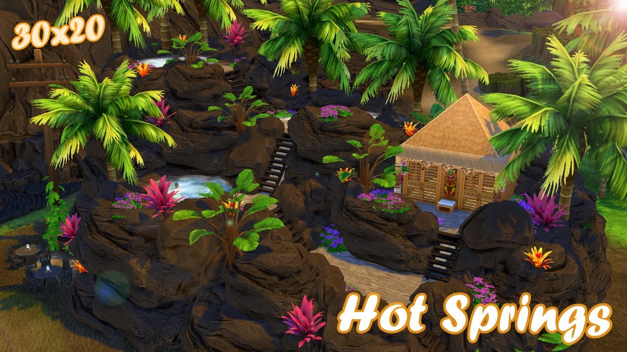 🌋Hot Springs🌴| Sims 4 Speed Build | No CC - YouTube