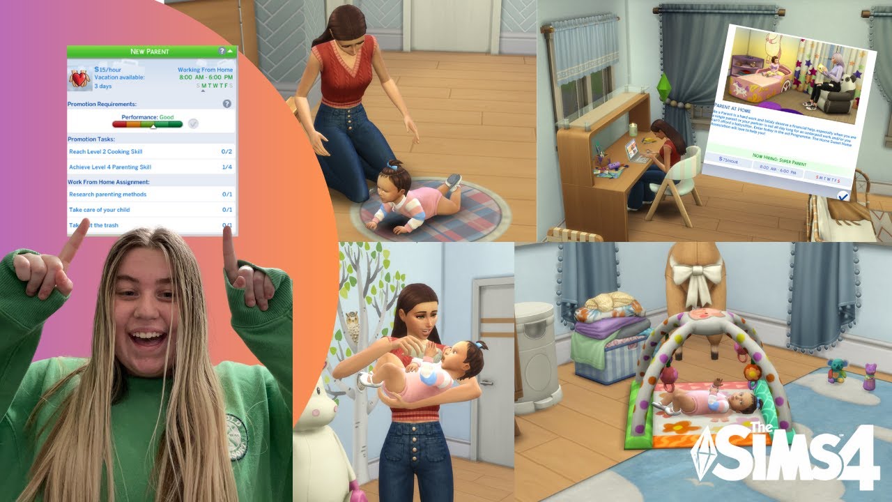 Revamped Career Sim For Modern Stay-at-home Parents In Sims 4! - YouTube