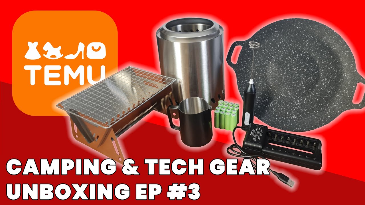 TEMU | CAMPING & TECH GEAR UNBOXING | EPISODE 3 - YouTube