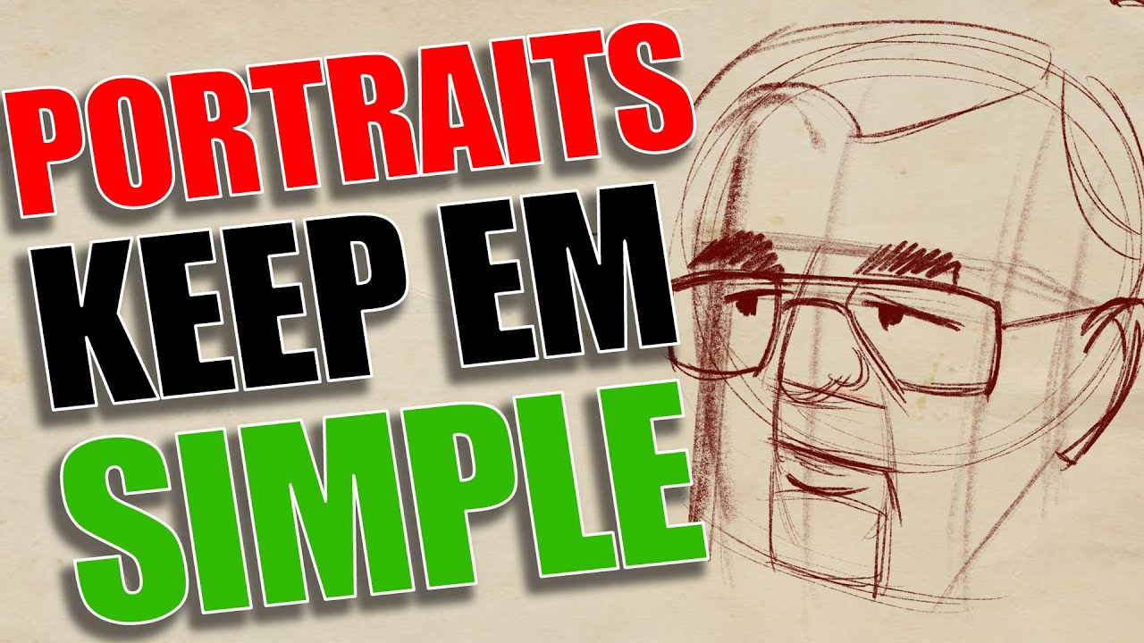 Learn to Draw Portraits Using Simple Shapes (Beginner-Friendly Tutorial ...