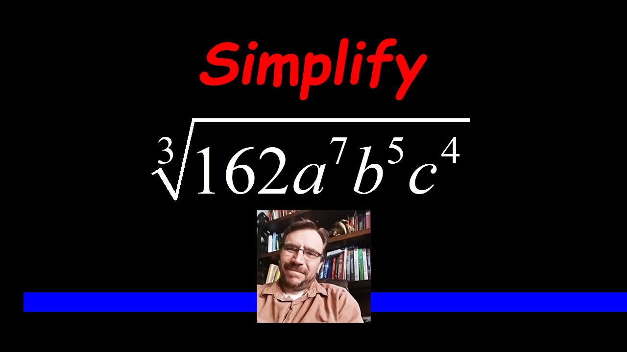 How To Simplify A CUBE ROOT A Radical Expression With Variables YouTube How To Simplify A CUBE ROOT A Radical Expression With Variables YouTube
