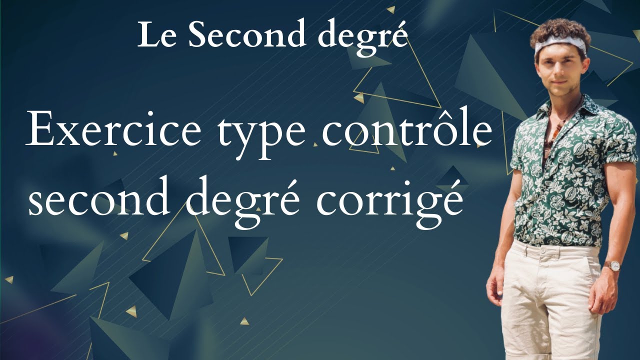 Exercice corrigé de contrôle second degré sur un exercice géométrique d’optimisation - YouTube