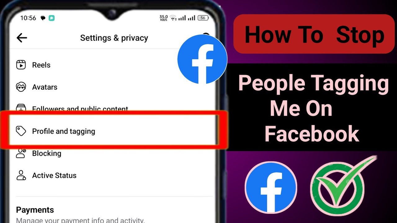 How to Stop People Tagging me on Facebook 2024 || How to turn Off tag ...