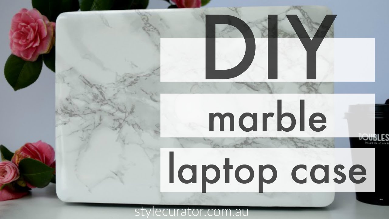 DIY Marble Mac Cover l Create Marble Cover for Laptop - YouTube