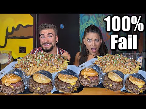"YOU WILL FAIL" UNBEATEN SMASH BURGER CHALLENGE | "Chuck Noris ...