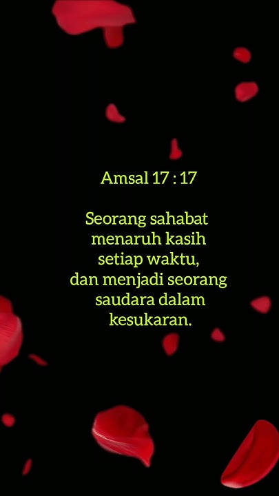AMSAL 17 : 17 - YouTube