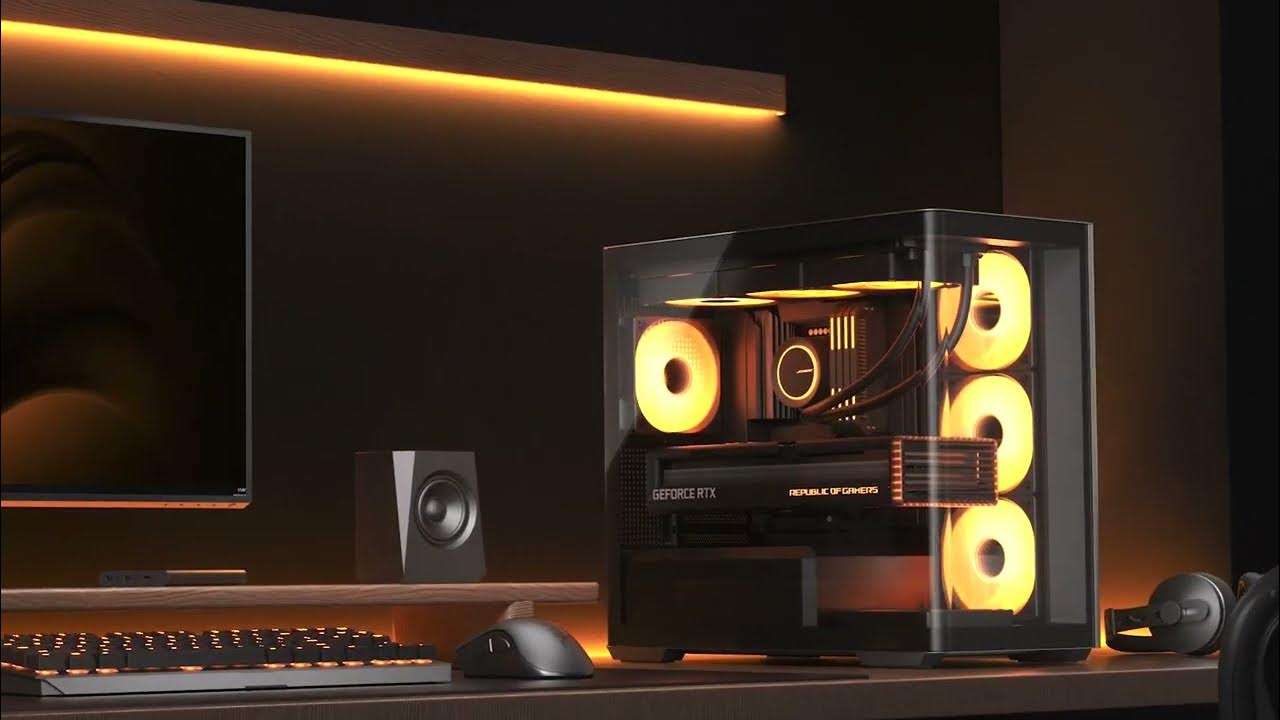 JONSBO D300 Micro-ATX Computer Case, One-piece Glass Panel AO270 Deg ...