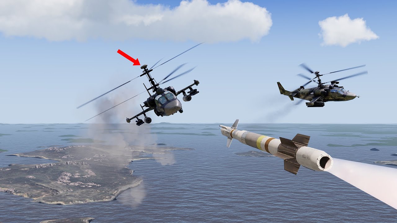 You can't escape from this | AA missile launcher vs Russian Helicopters ...