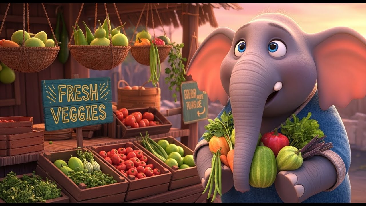 Learn 20 Local Vegetables Names with Elephant 🐘🥕🌽 | Fun Preschool Video ...