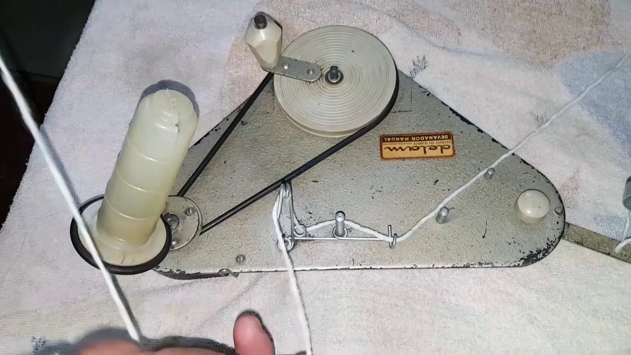 Ovillador devanador antiguo completo - YouTube