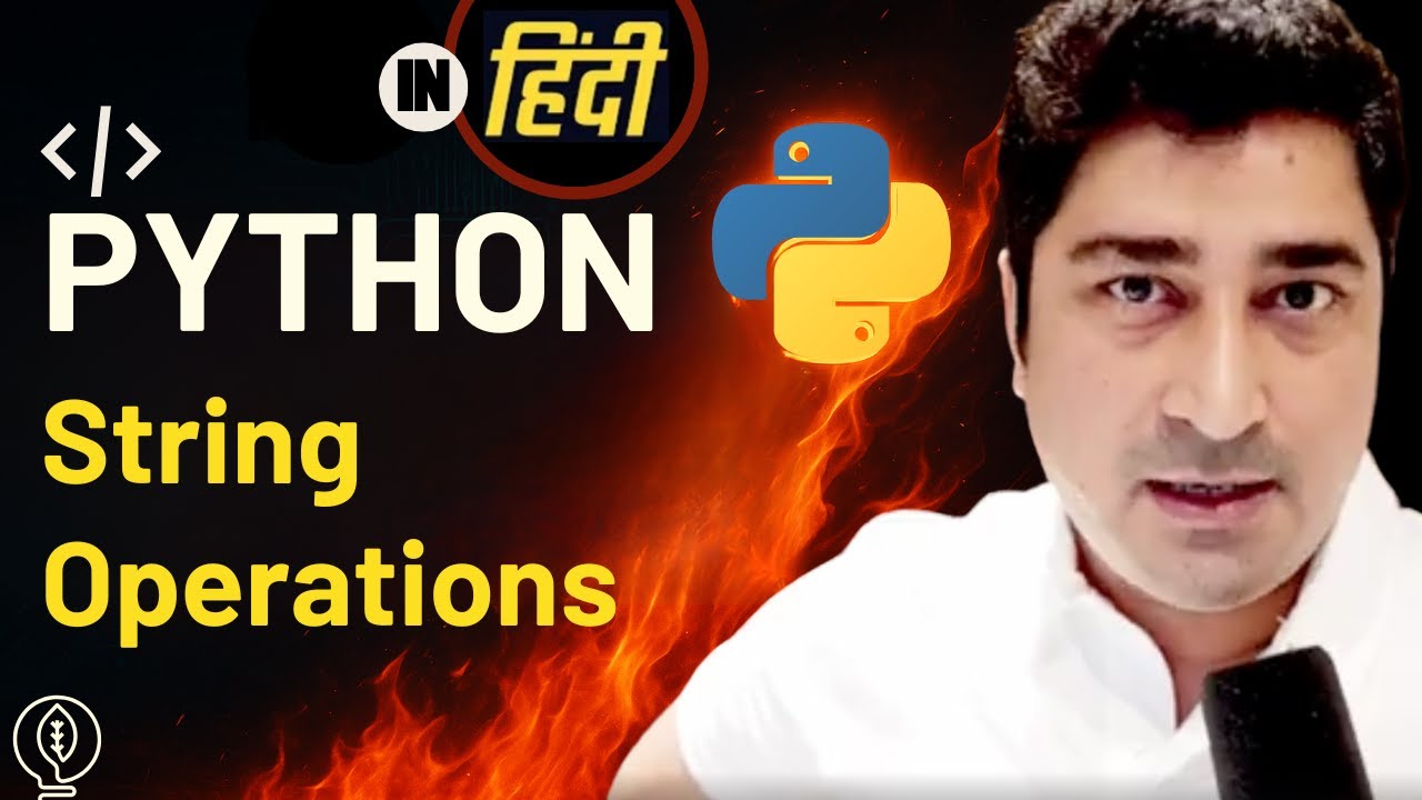 String Operations | Python | Hindi Lecture - YouTube