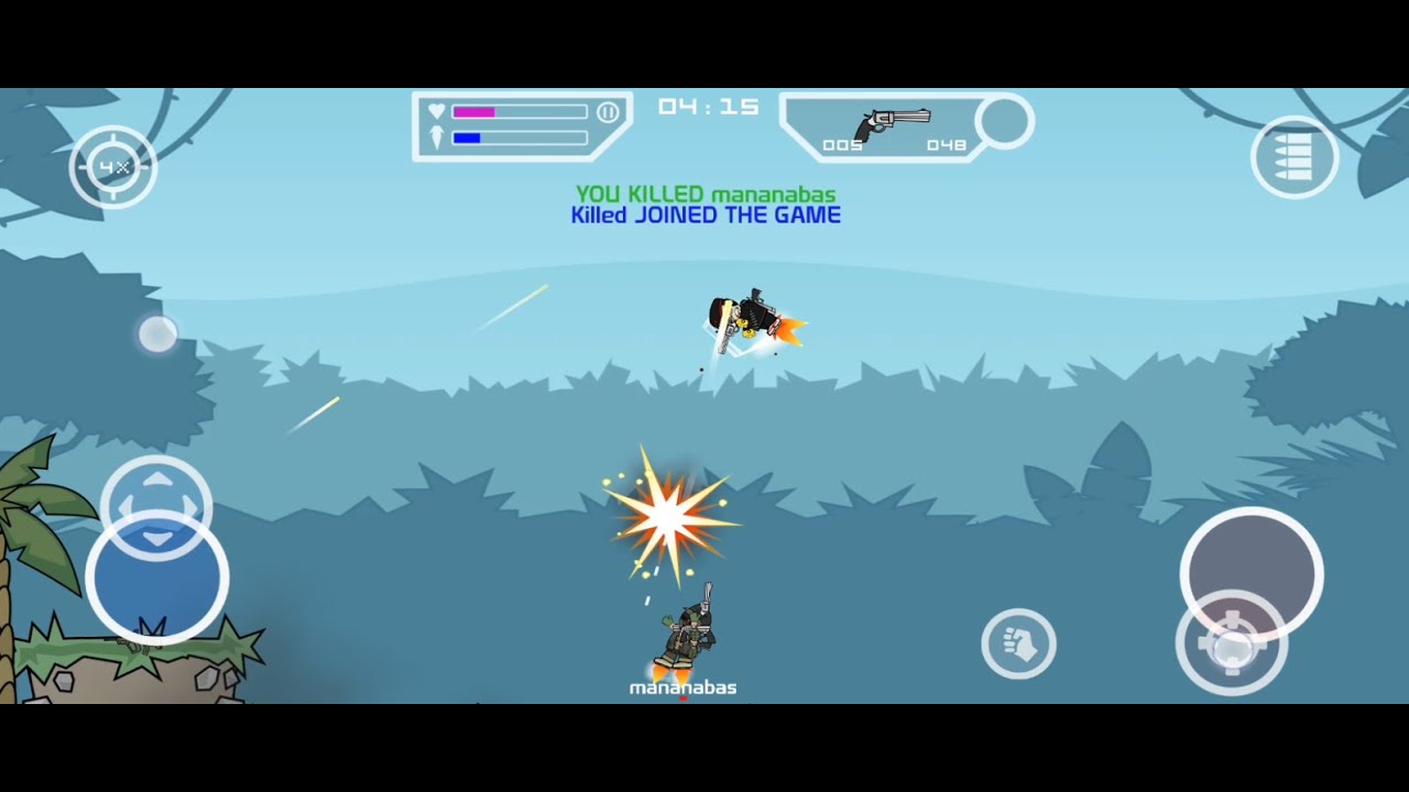 Killing Hidden Enemies in Mini Militia Doodle Army 2 Jungle Map - YouTube