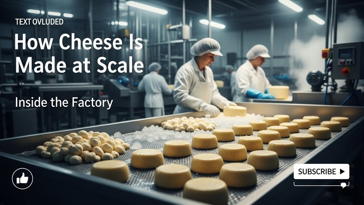 Inside the Factory: How Cheese Is Made at Scale - YouTube