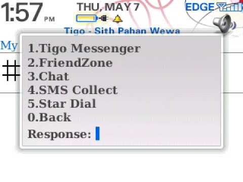 TIGO USSD Menu Demo - YouTube