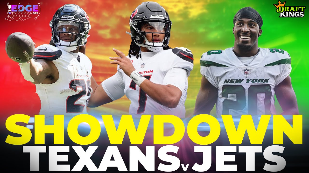 TEXANS vs JETS | Thursday Night Showdown Picks and Lineup Builds | 10. ...