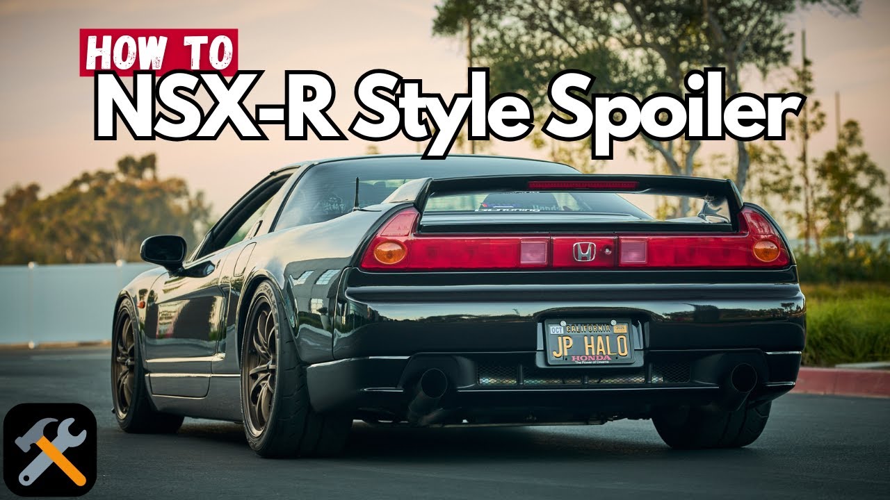 How to Install a Downforce NSX R Style Spoiler | 1991-2005 NSX - YouTube