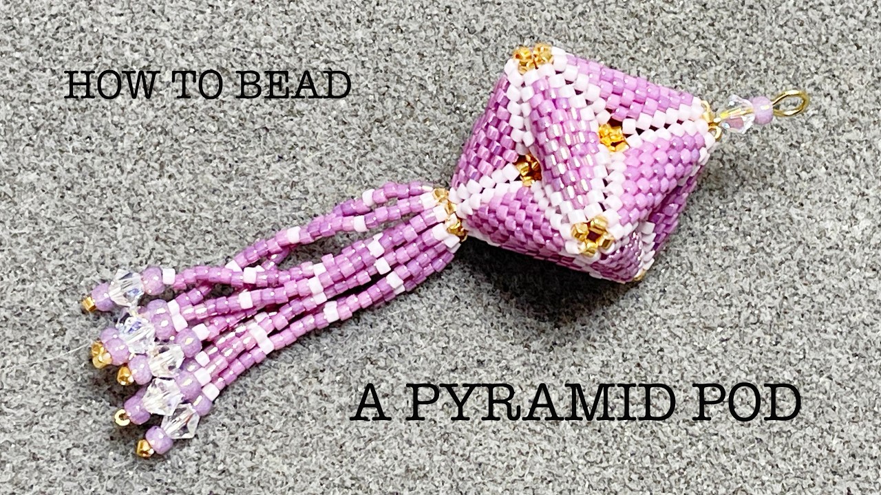 BEAD A PYRAMID POD CHRISTMAS ORNAMENT - YouTube