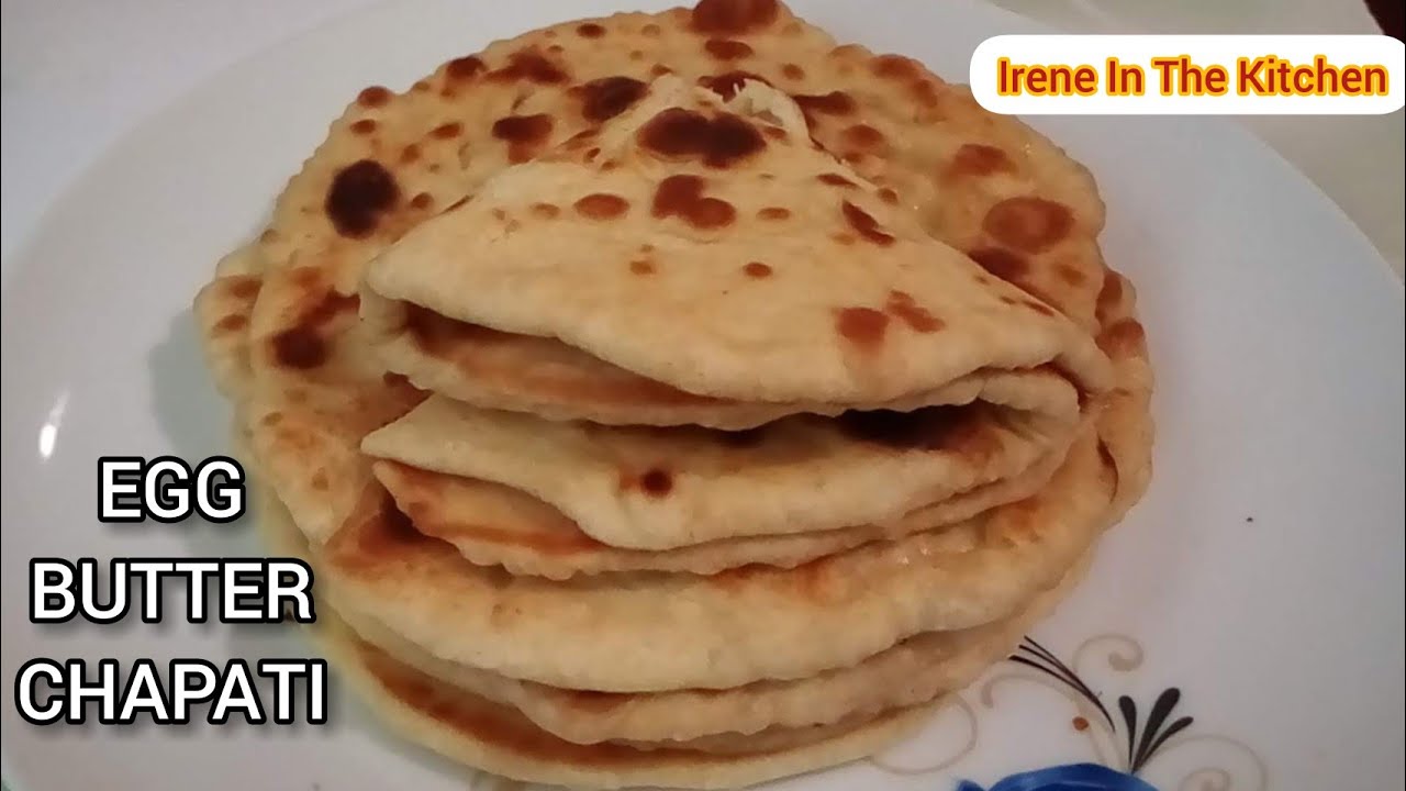 EGG BUTTER CHAPATI RECIPE• BUTTER NAAN IN PAN • - YouTube