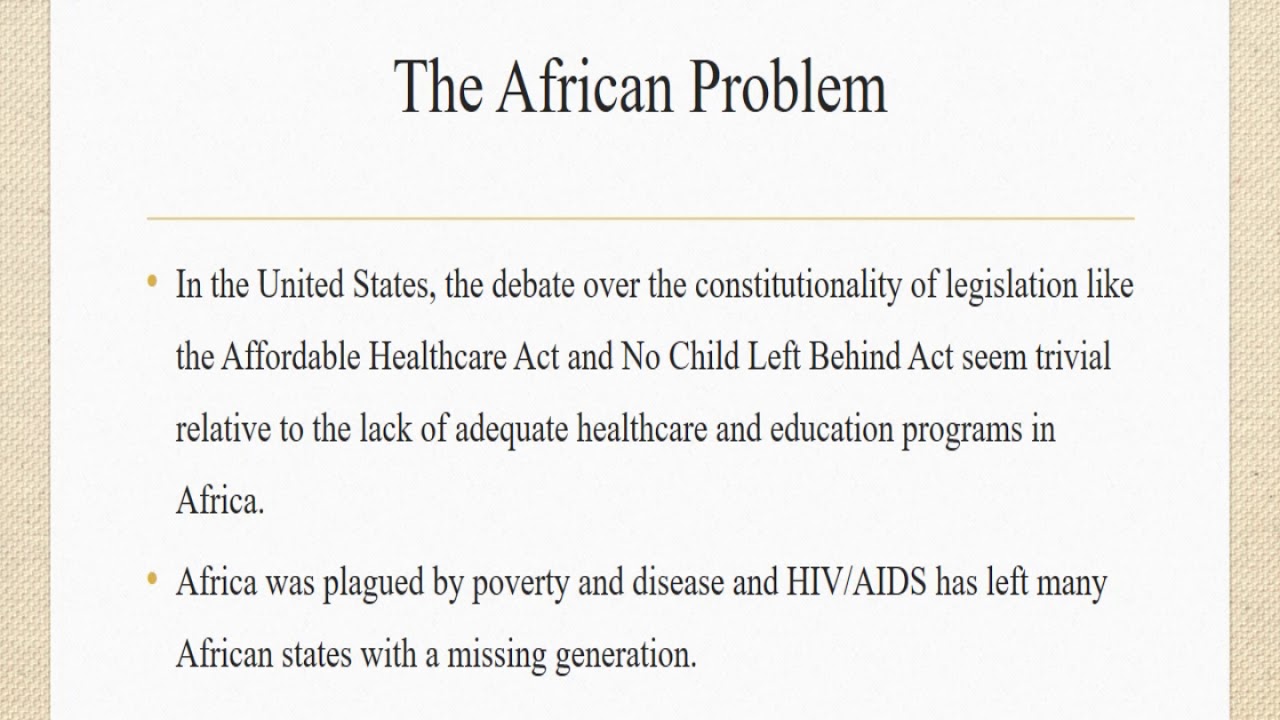 Structural Adjustment Program in Africa by Sanjana Chaudhary - YouTube