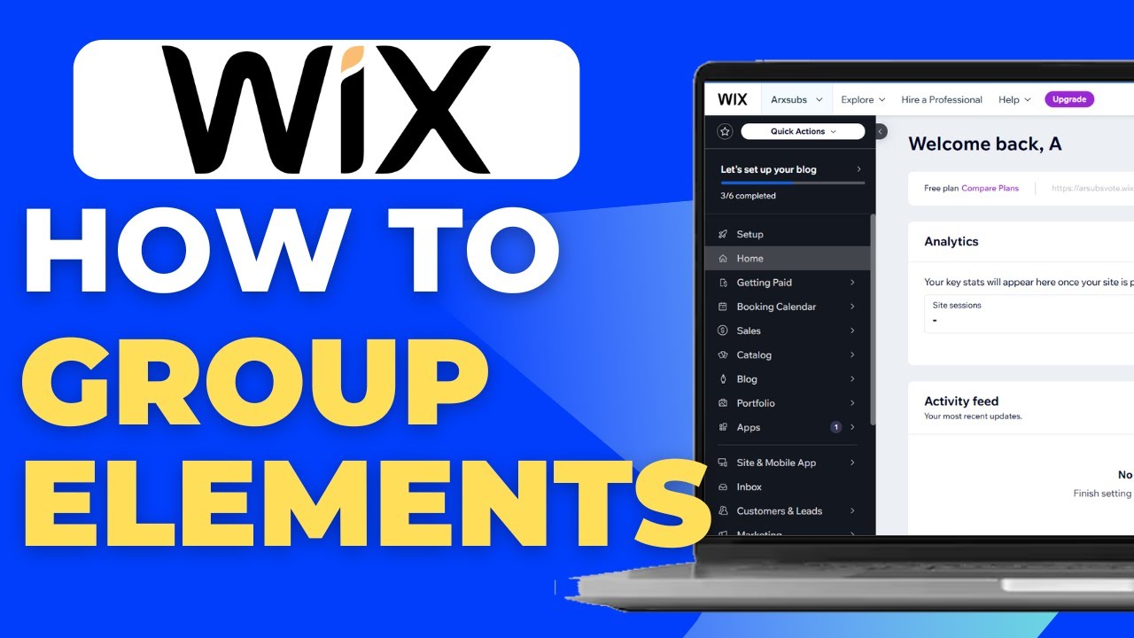 How To Group Elements In Wix - YouTube