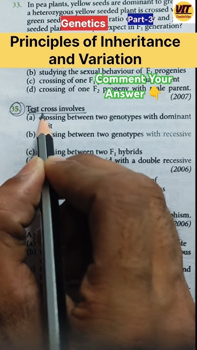 Principles of Inheritance and Variation (Genetics) MCQ Practice Question Part-3 #neet # ...