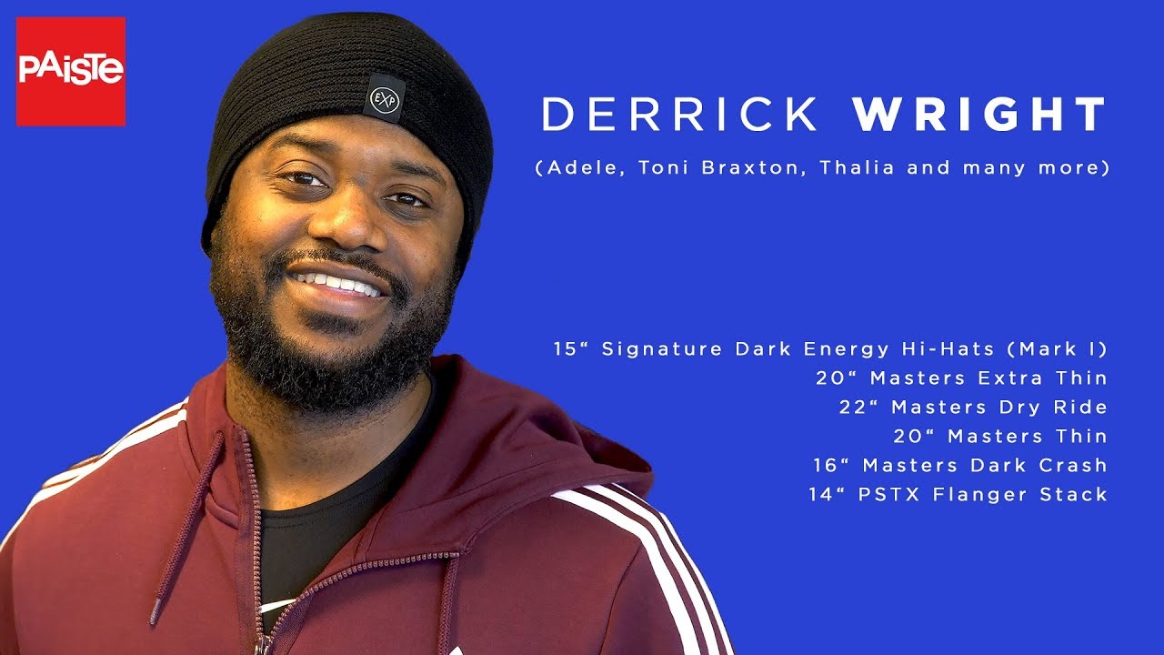 PAISTE ARTIST - Derrick Wright in the Paiste Studio - YouTube