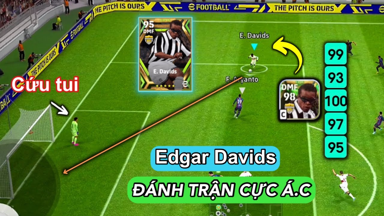 Review Huyền Thoại Edgar Davids Trong eFootball Mobile• DMF Đánh Trận ...