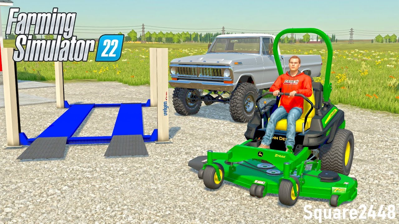 New Car Lift Demoing A John Deere Mower Homeowner Farming