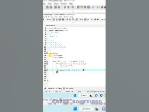 Basic number pattern using C/C++ | #number pattern | #shorts #programming #short - YouTube