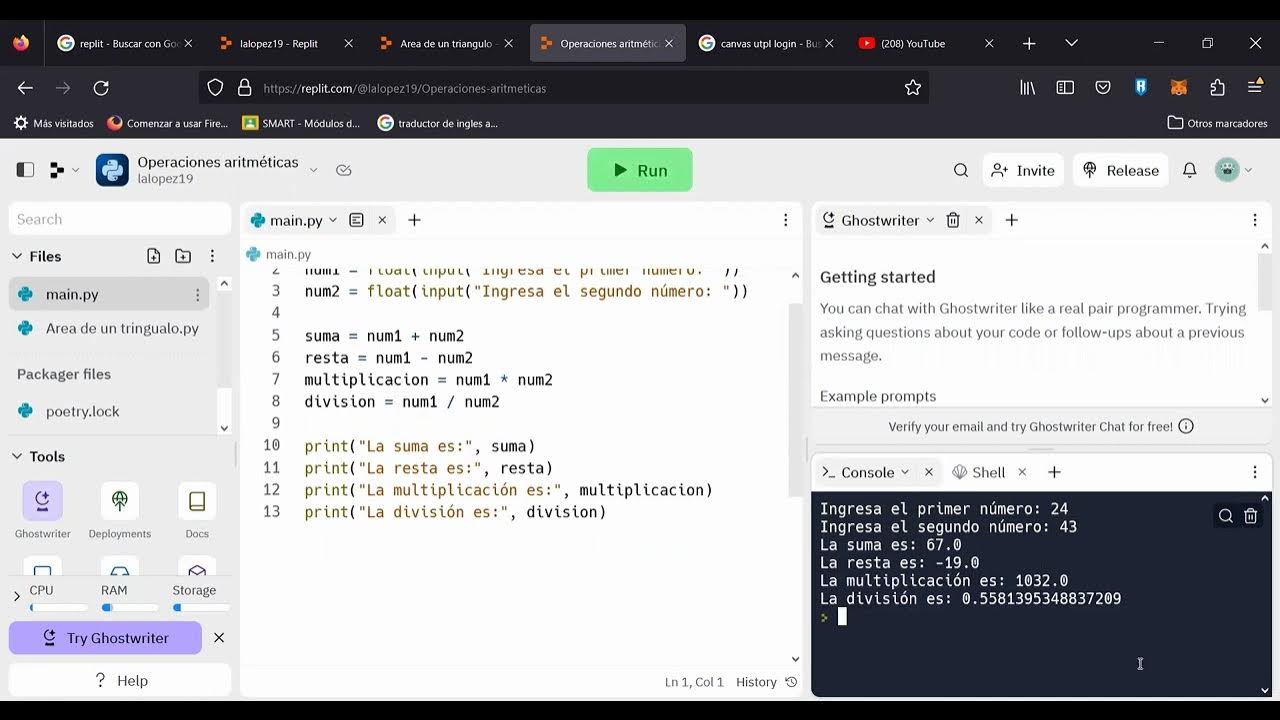 Creación de Algoritmos e Implementación en python - YouTube