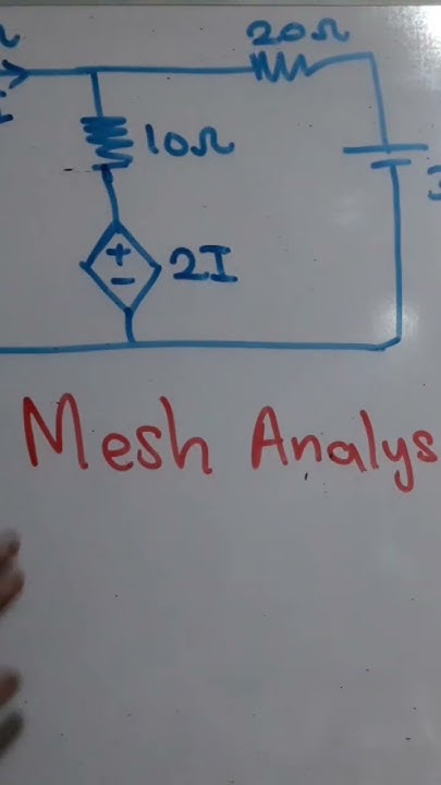 Mesh Analysis with dependent voltage source - YouTube